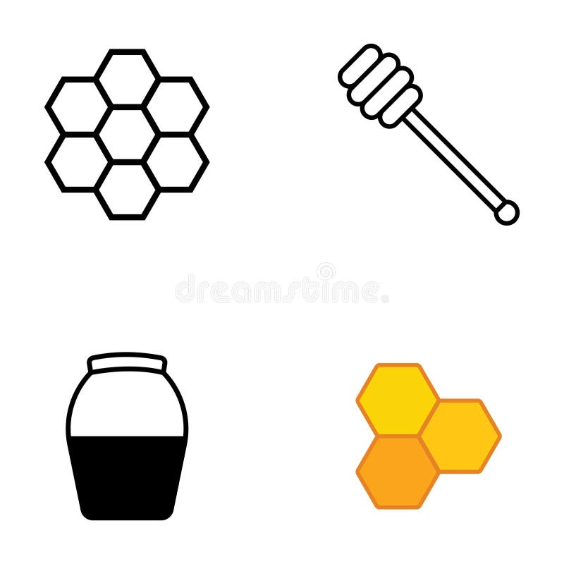Honey icon vector stock vector. Illustration of symbol - 293892967