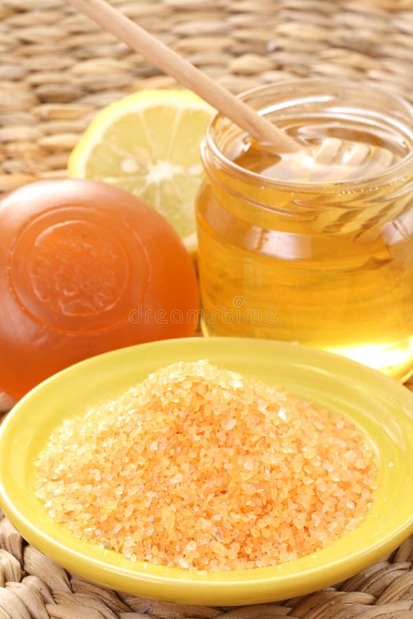 Honey and lemon bath stock photo. Image of glycerin, cosmetic - 4630754