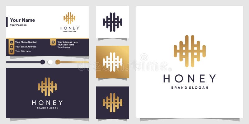 Honey Logo Design Vector with Modern Creative Style Stock Vector ...