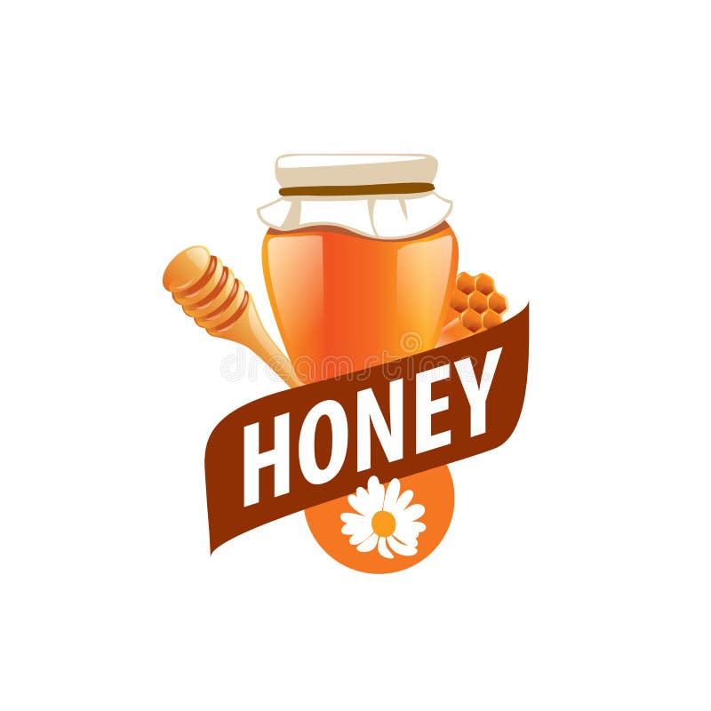 Vector honey logo stock vector. Illustration of graphic - 126263780