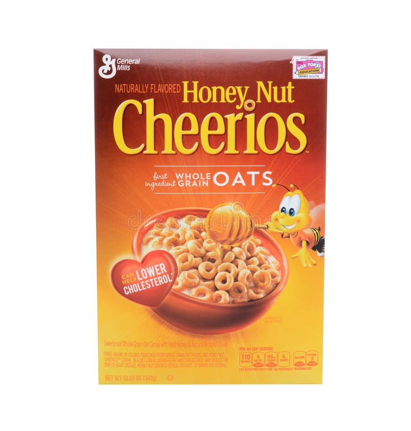 Honey Nut Cheerios Box editorial photo. Image of white - 184666236