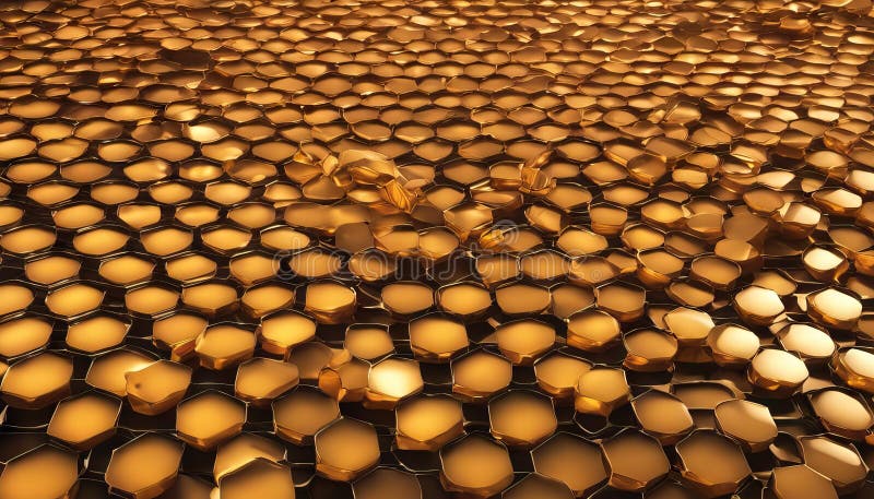 Honey Pattern Vector Illustration Stock IllustrationBackgrounds Hexagon ...