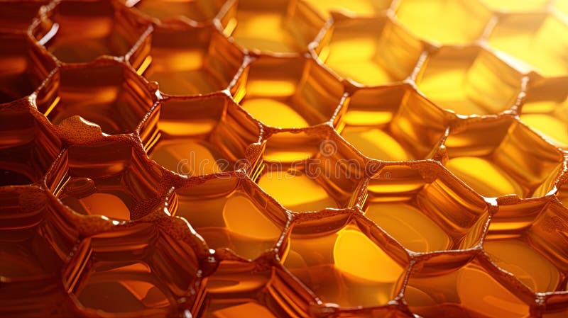 Honey patterns with Gauda stock illustration. Illustration of macro ...