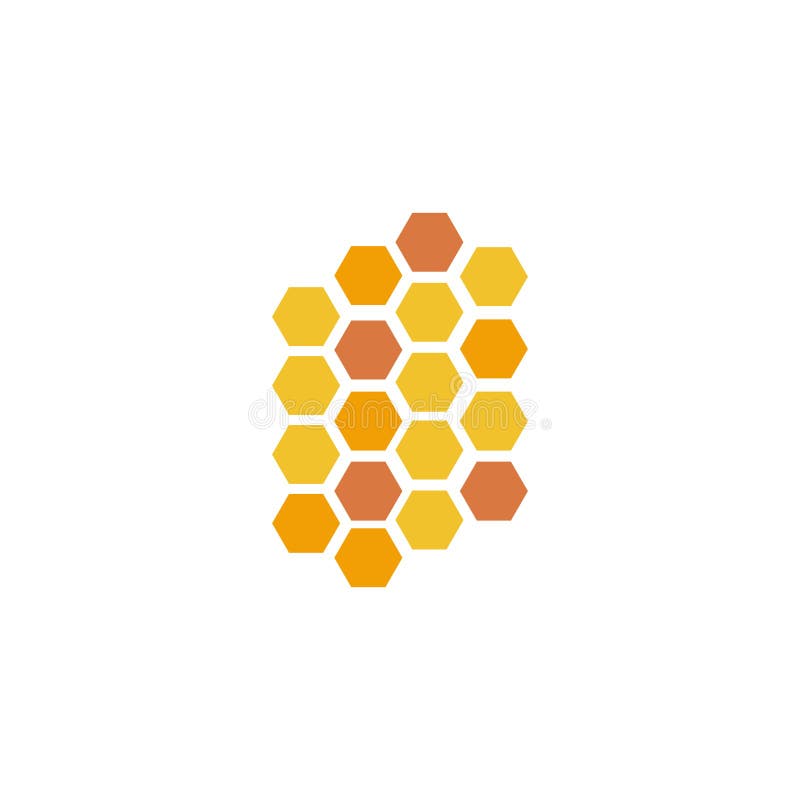 Honey Shape Cartoon Vector Illustration Design Isolated on White ...