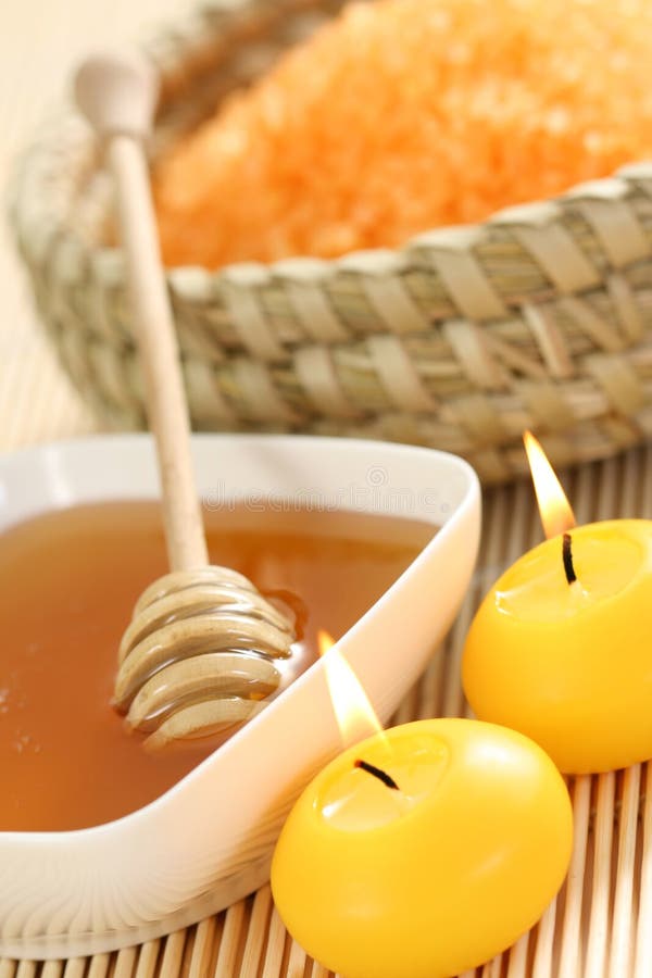 Honey spa stock image. Image of bath, toiletries, cosmetic - 6832009
