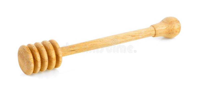 Mel Com O Dipper De Madeira Do Mel Foto de Stock - Imagem de ...