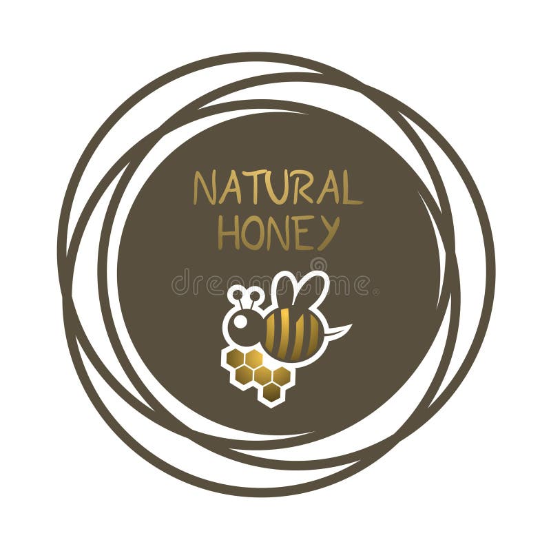 Honey symbol stock vector. Illustration of gold, symbol - 73548999