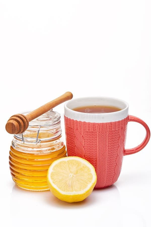 Lemon, honey and tea stock photo. Image of fruit, liquid - 8424196