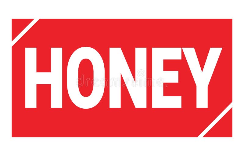 HONEY Text Written on Red Stamp Sign Stock Illustration - Illustration ...