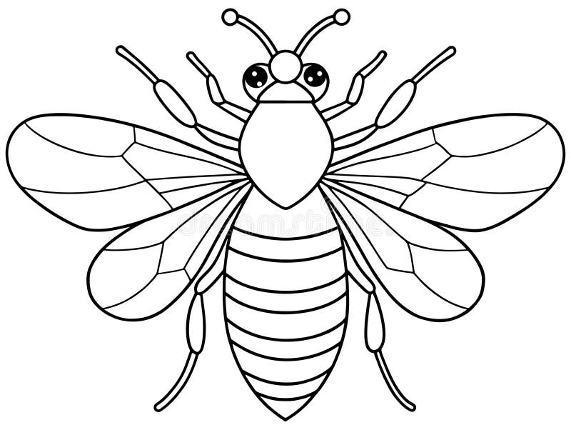 Honeybee Wings and Hive Bug Illustration for Fun Learning Worksheets ...