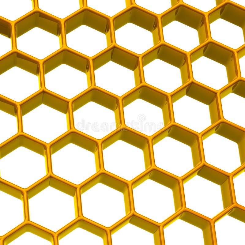 Honeycomb background 3d stock illustration. Illustration of glossy ...