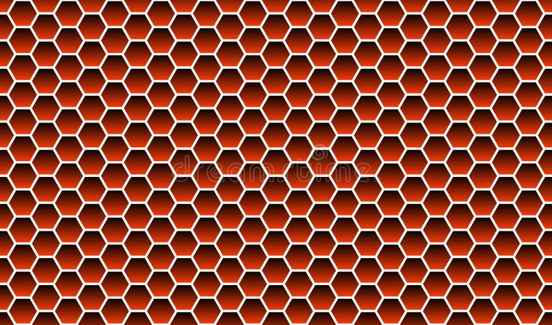 Honeycomb Background Texture Red Stock Illustration - Illustration of ...