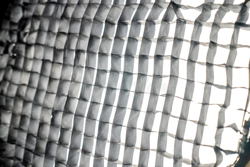 Honeycomb Diffuser Softbox Round Shape Shines in the Dark Stock Image ...