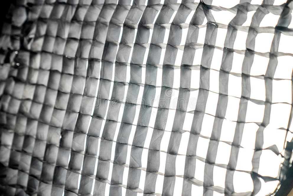 Honeycomb Diffuser Softbox Round Shape Shines in the Dark Stock Image ...