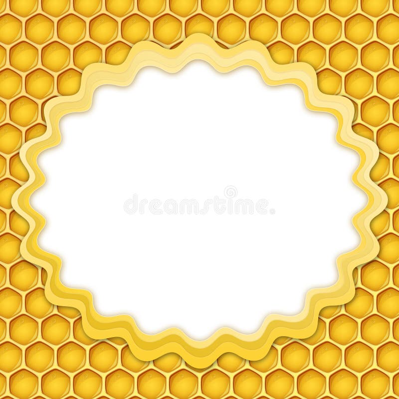 Honeycomb frame stock illustration. Illustration of fresh - 25429317