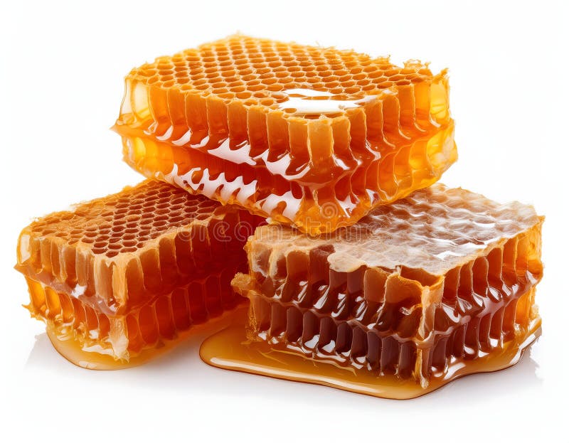 Honeycomb: Golden Honey Texture Stock Illustration - Illustration of ...