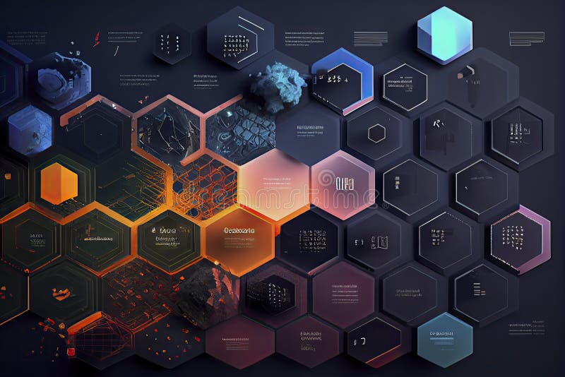 Honeycomb Grid Texture Background. Geometric Hive Hexagonal Grid Stock ...