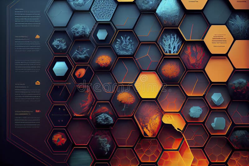 Honeycomb Grid Texture Background. Geometric Hive Hexagonal Grid Stock ...