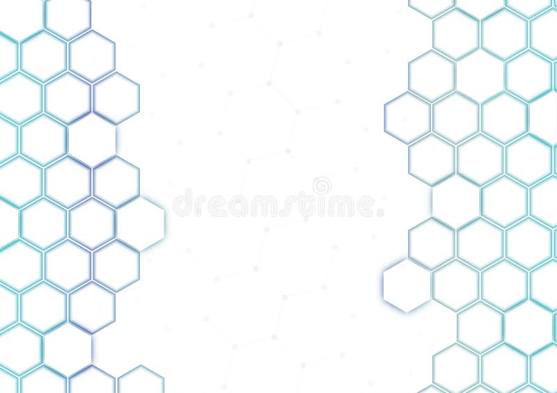 Honeycomb Hexagon Atomic Multicolor Abstract Background Stock Vector ...