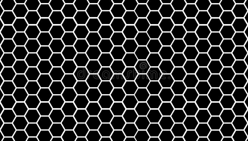 Seamless Pattern with Repeat Hexagon Grid Cells Illustration Stock ...