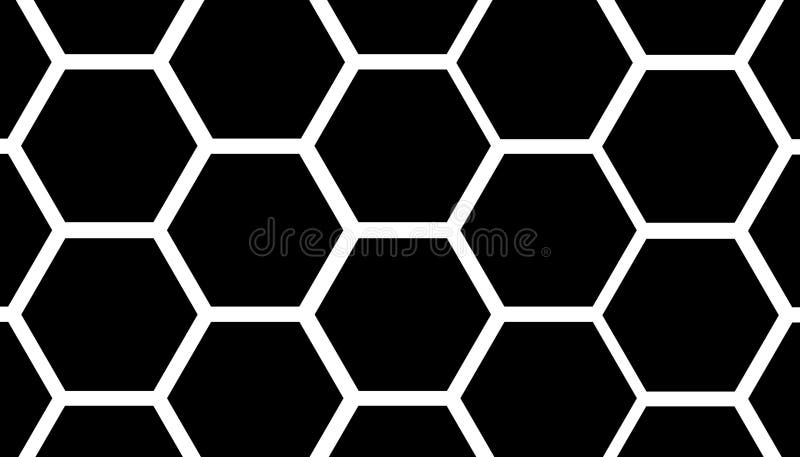 Seamless Pattern with Repeat Hexagon Grid Cells Illustration Stock ...