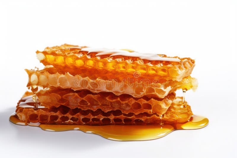 Honeycomb Honeycomb with Honey Honeycomb and Honey Stock Illustration ...