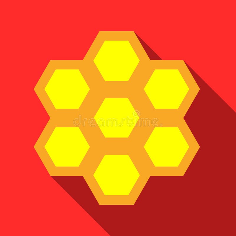 Honeycomb icon with shadow stock vector. Illustration of food - 83987088