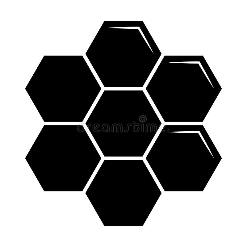 Honeycomb Icon. Honey Cells Symbol Stock Illustration - Illustration of ...