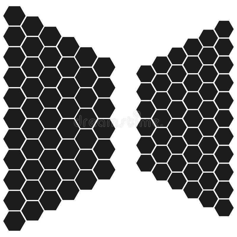 Honeycomb Icon Pattern in Cartoon Style. Vector Illustration Stock ...
