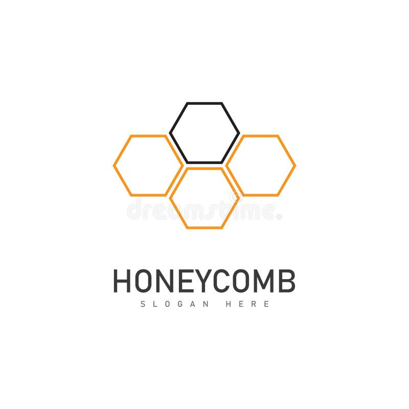 Honeycomb Illustration Logo Vector Template Stock Vector - Illustration ...
