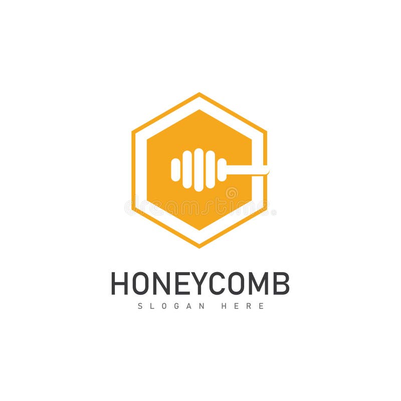 Honeycomb Illustration Logo Vector Template Stock Vector - Illustration ...