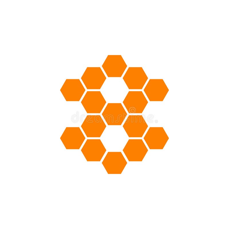 Honeycomb Logo Design Icon Vector Template Stock Vector - Illustration ...