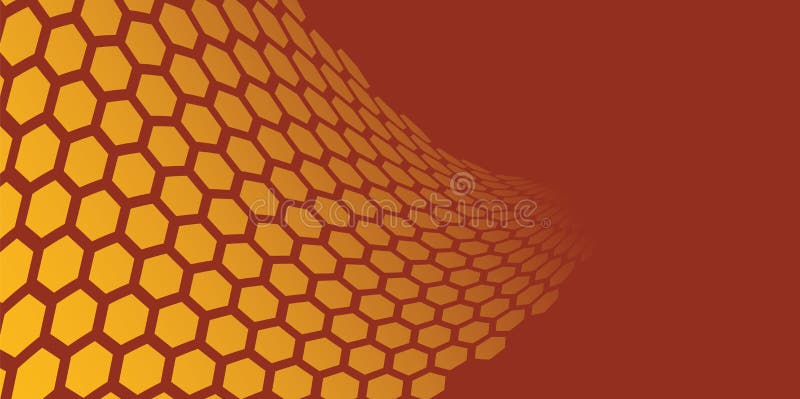 Honeycomb Pattern. Banner, Poster. Abstract Vector Background with ...