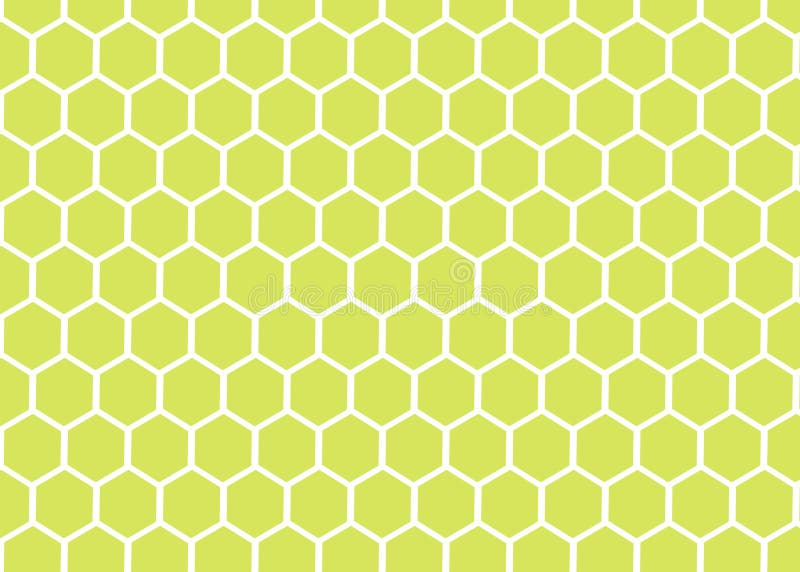 Honeycomb Pattern in Green Color Stock Illustration - Illustration of ...
