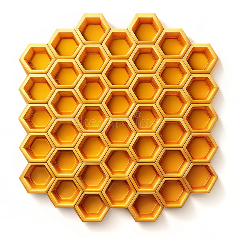 Geometric Honeycomb Pattern Stock Illustration - Illustration of ...