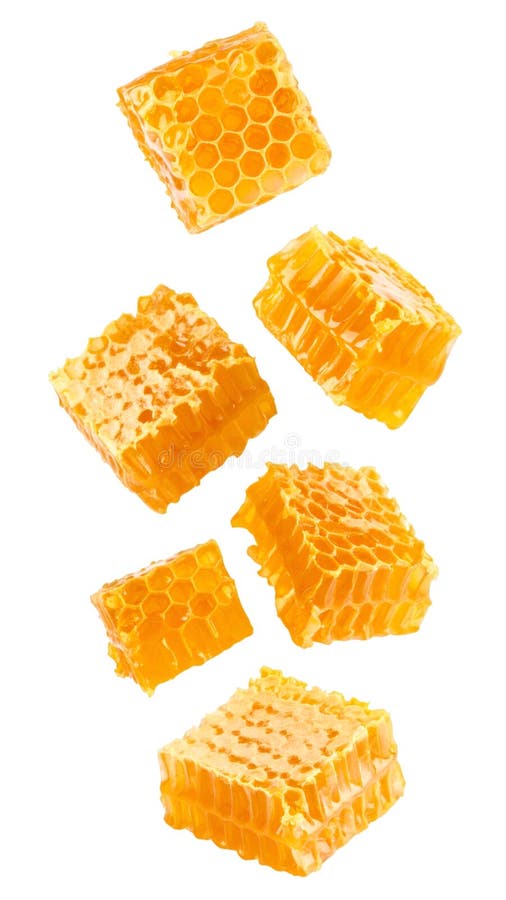 Honeycomb Chunks Levitating Transparent Background Stock Photos - Free ...