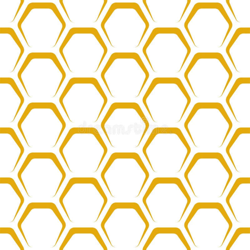 Geometric Honeycomb Seamless Pattern Stock Vector - Illustration of ...