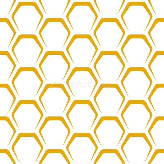Honeycomb Seamless Hive Pattern Stock Vector - Illustration of banner ...