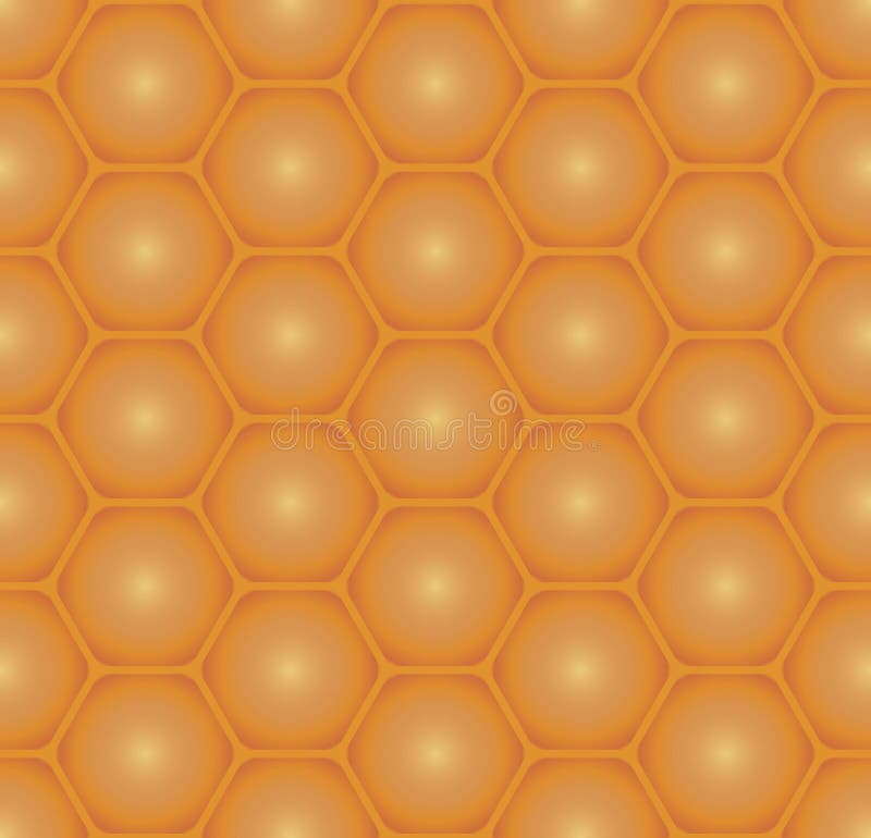 Honeycomb Seamless Pattern. Stock Vector - Illustration of decorative ...