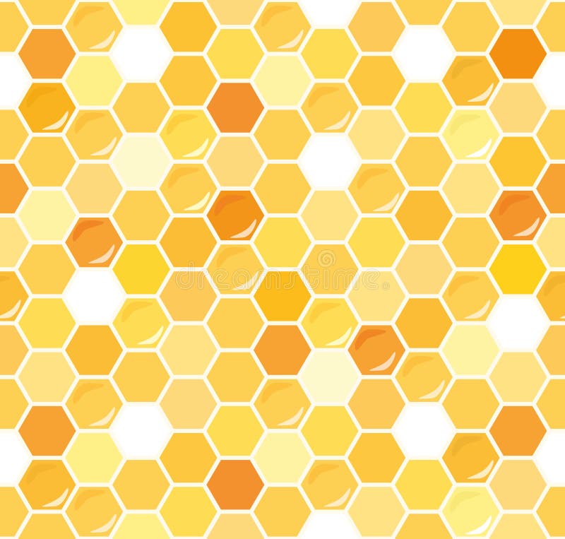 Honeycomb Seamless Pattern Background. Stock Vector - Illustration of ... Honeycomb Seamless Pattern Background. Stock Vector - Illustration of ...