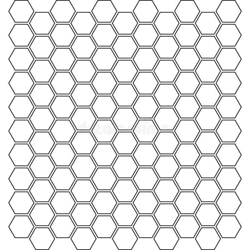 Honeycomb Seamless Pattern Silhouette, Honeycomb Separated Pattern SVG ...