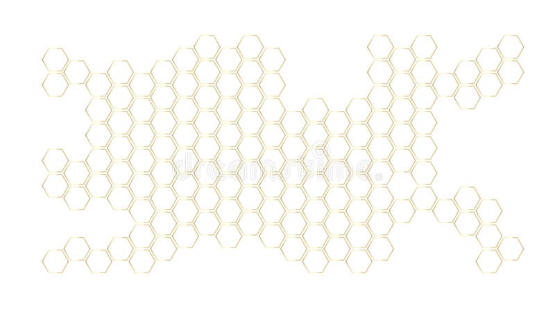 Honeycomb Structure. Honey Comb. Bee Products in Sketch Style Stock ...