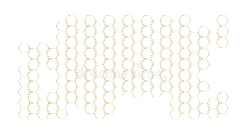 Honeycomb Structure. Honey Comb. Bee Products in Sketch Style Stock ...