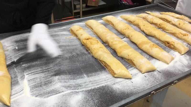 Honeycomb Toffee Making in Confectionery Stock Video - Video of ...