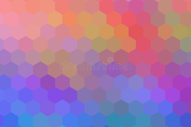 Honeycombs Pattern. Multi-colored Rectangular Pixel Background Stock ...