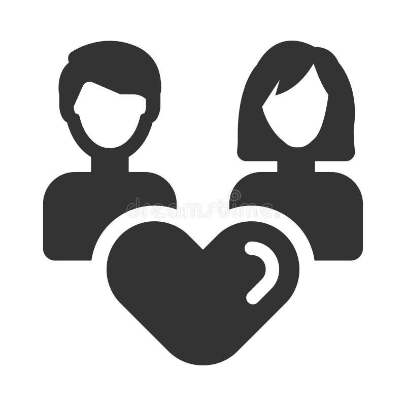 Honeymoon couple icon stock vector. Illustration of wedding - 273799934