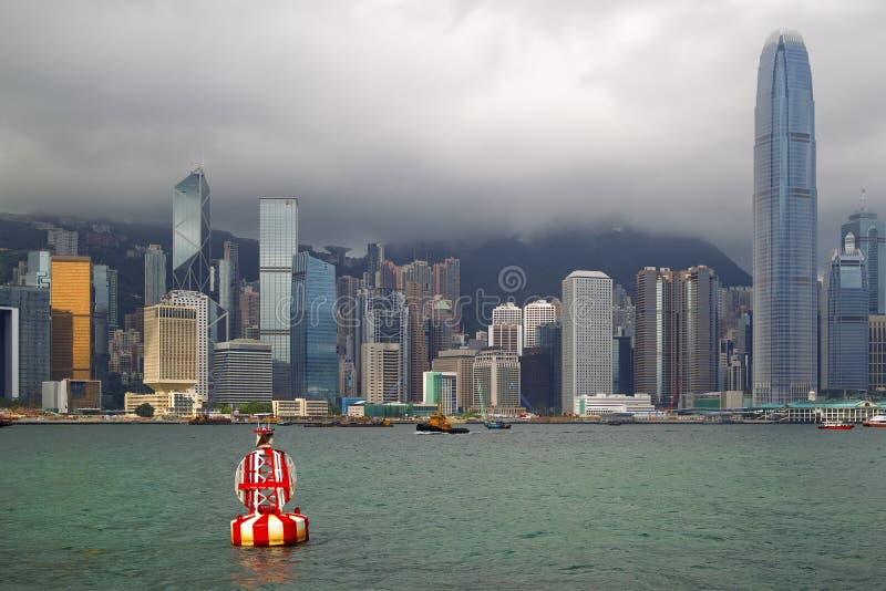 Fireboat in Hong Kong City stock photo. Image of egine - 3601142
