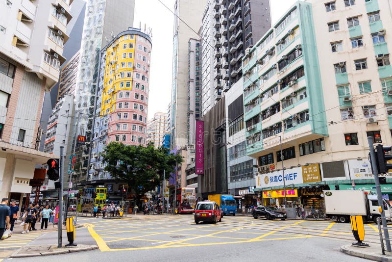 Hong Kong City in Wan Chai District Editorial Photography - Image of ...