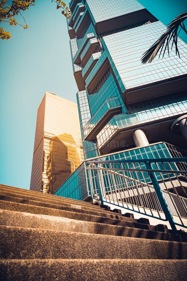 Hong Kong Architecture Close Up To Window Stock Photo - Image of ...