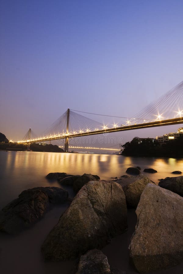 Hong Kong bridge stock photo. Image of pathway, peaceful - 13415992